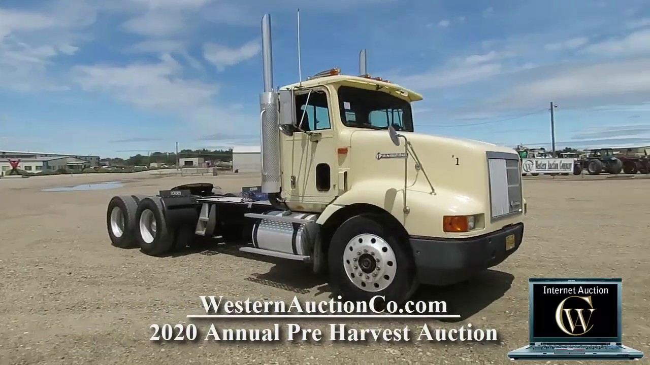 437 • 1995 International Conventional Day Cab Semi Truck - YouTube