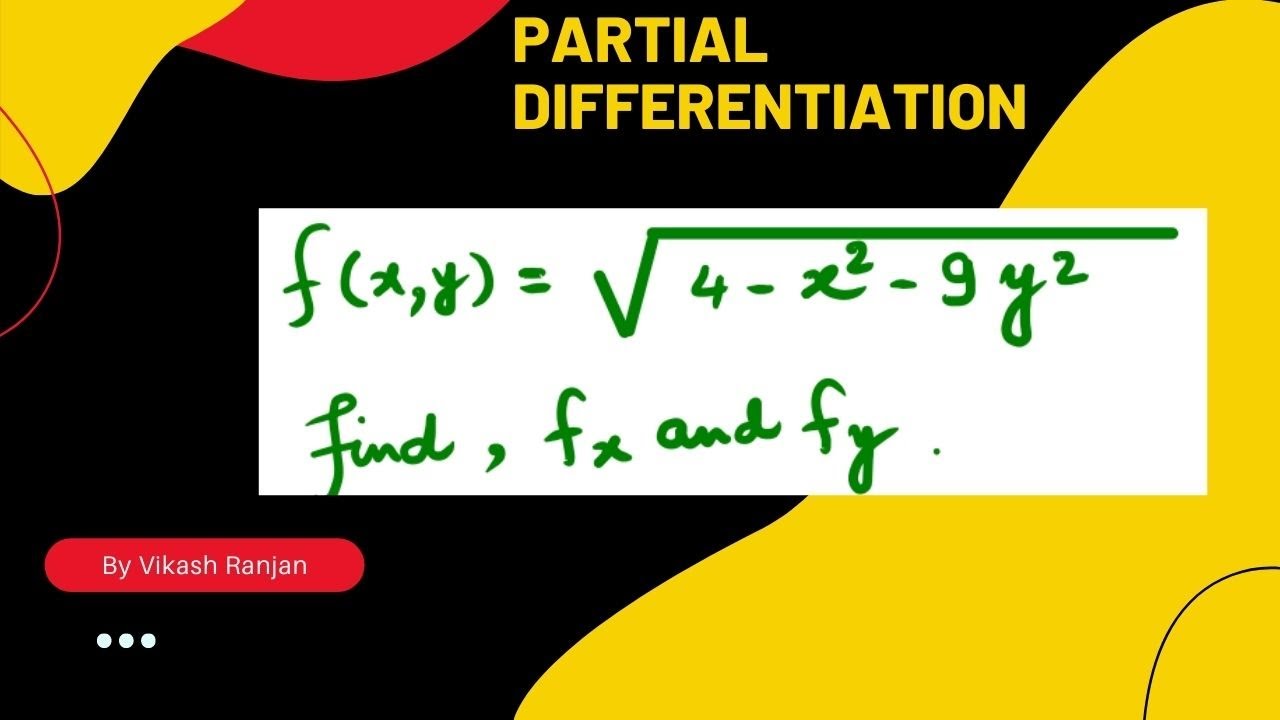 Partial Differentiation of a function of two variable. - YouTube