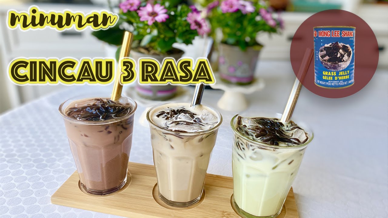 Beli & Review Cincau Kaleng di Belanda - Bikin Minuman Cincau 3 Rasa ...