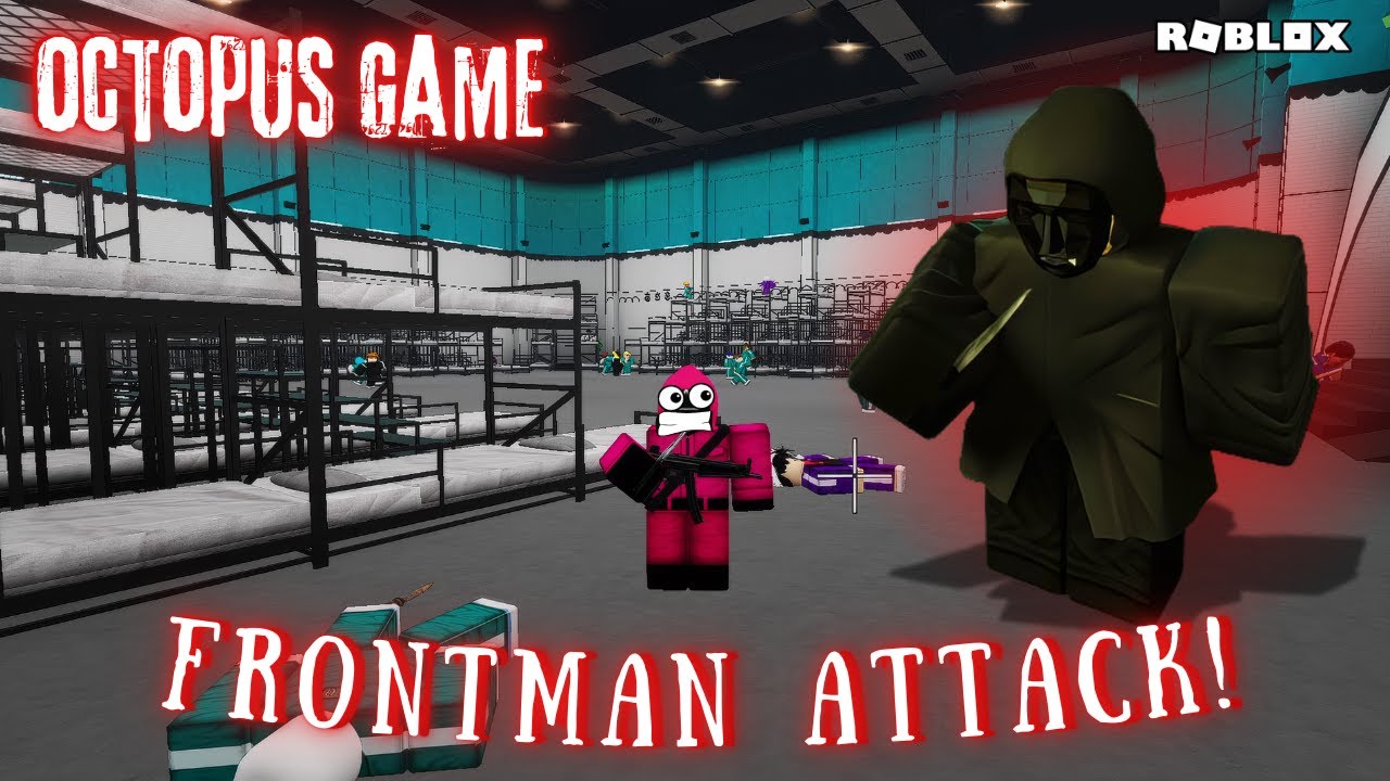 WHAT?! FRONTMAN Attacks the Guards in Octopus Game! | ROBLOX - YouTube