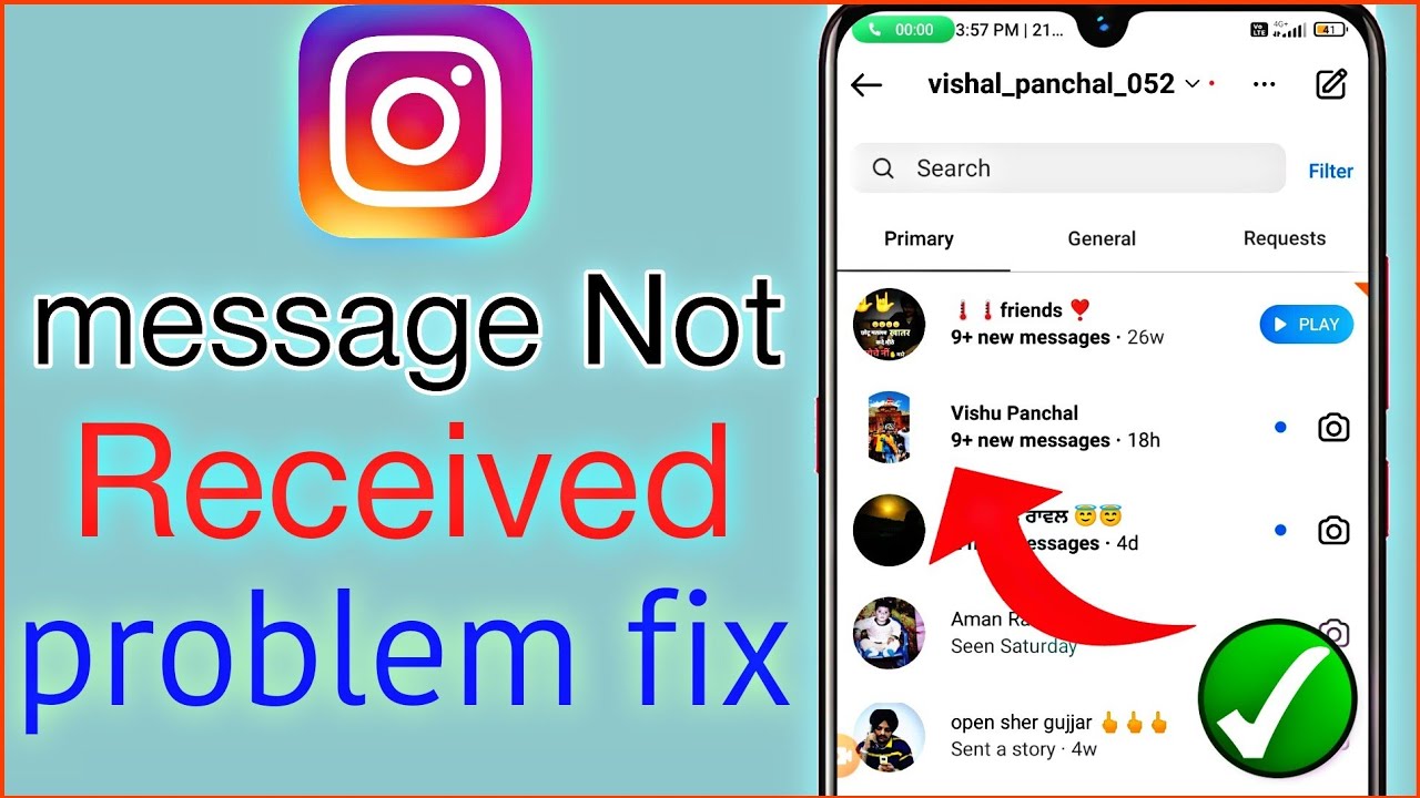 Instagram Message Not Received Problem | Instagram Message ||Problem ...