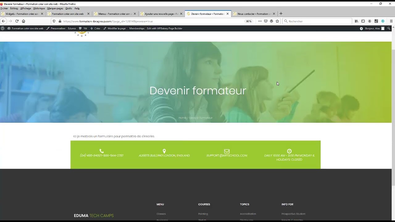 Créer un nouvelle page - - Formation Wordpress - YouTube