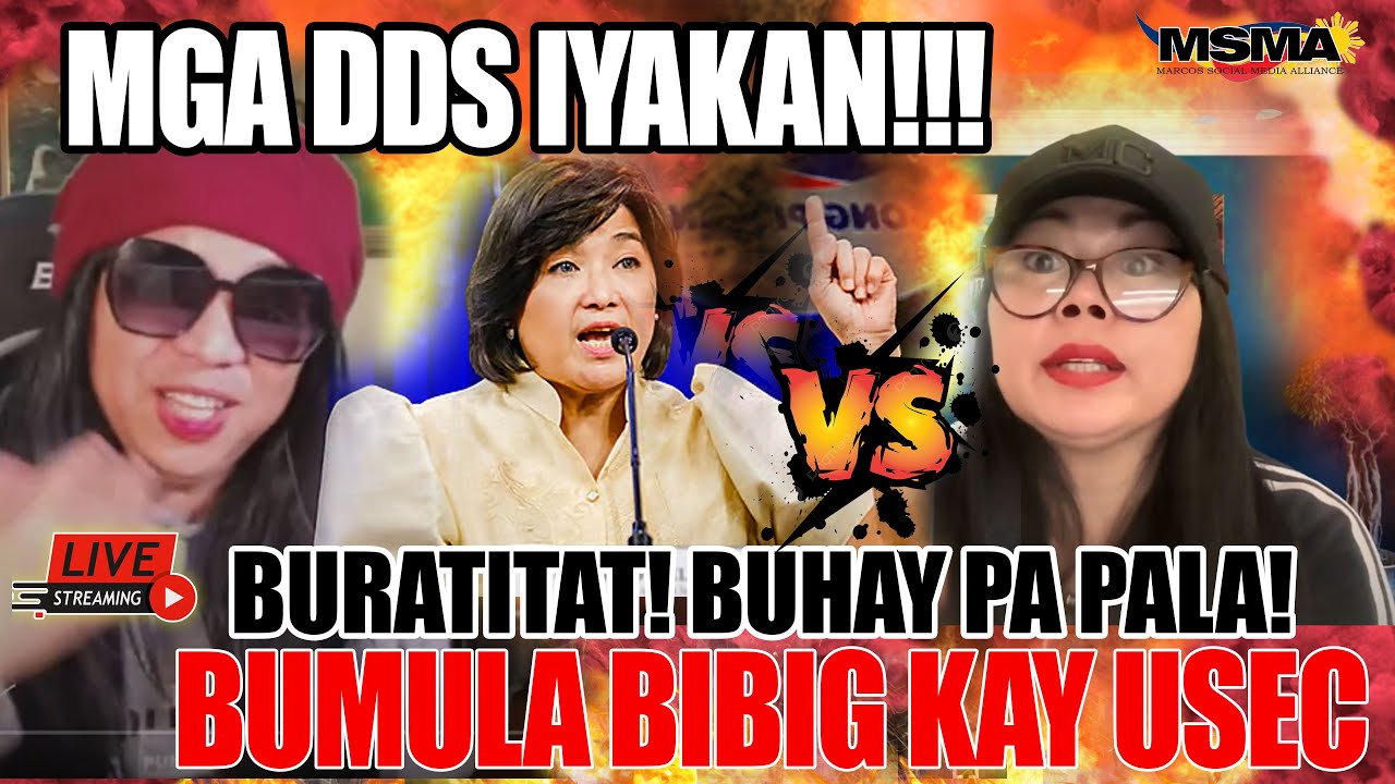 MALAWAKANG IYAKAN NG DDS! BUMUBULA MGA BIBIG SA GALIT KAY USEC ATTY ...