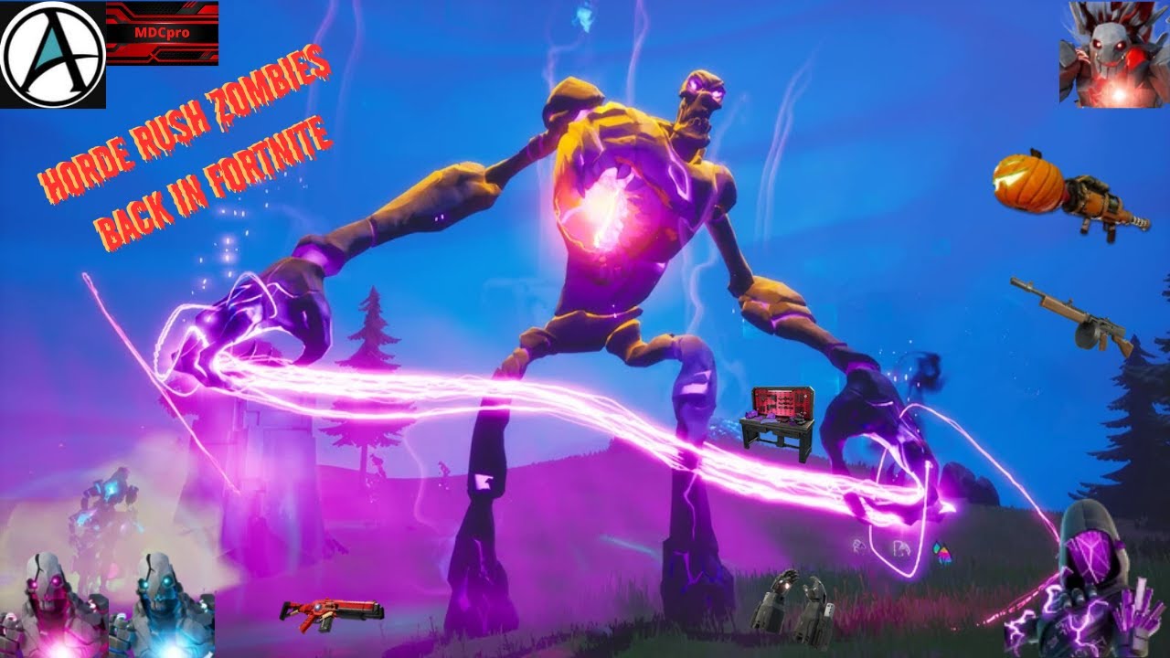 Horde Rush Zombies Back In Fortnite - YouTube