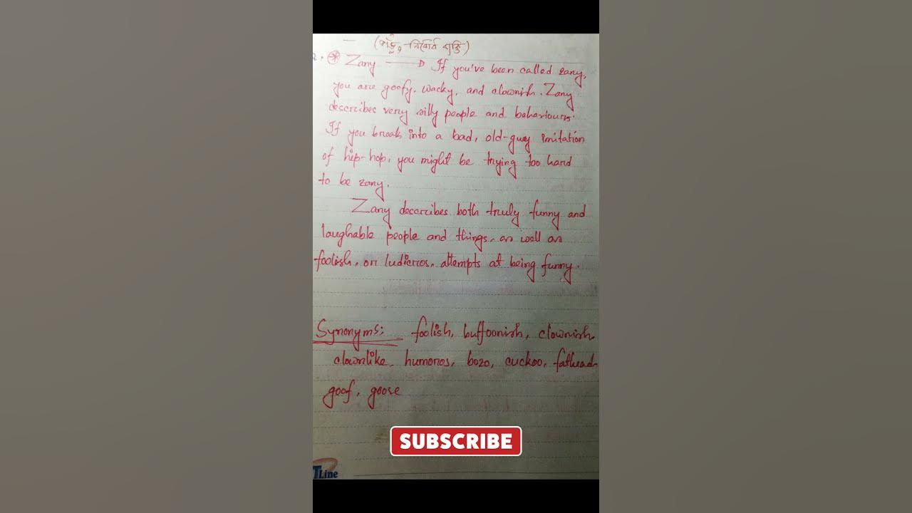 Zany Meaning With Synonyms YouTube zany-meaning-with-synonyms-youtube