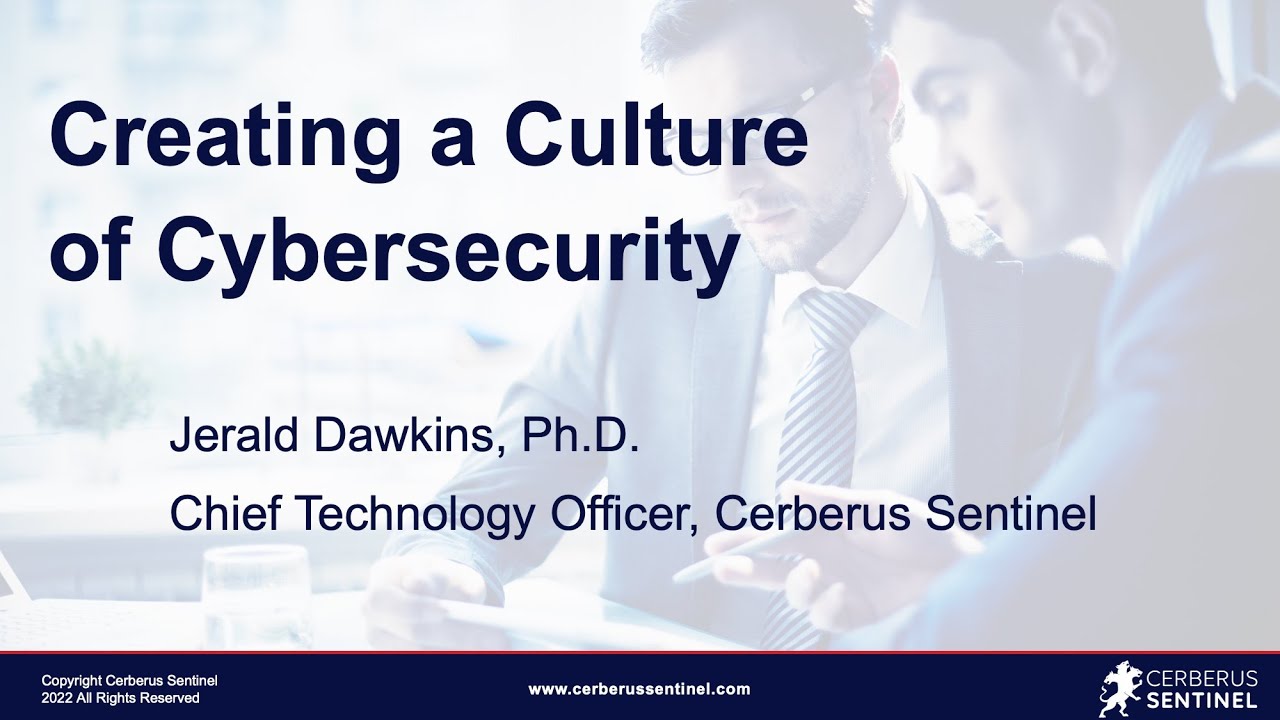 Creating A Culture Of Cybersecurity Youtube