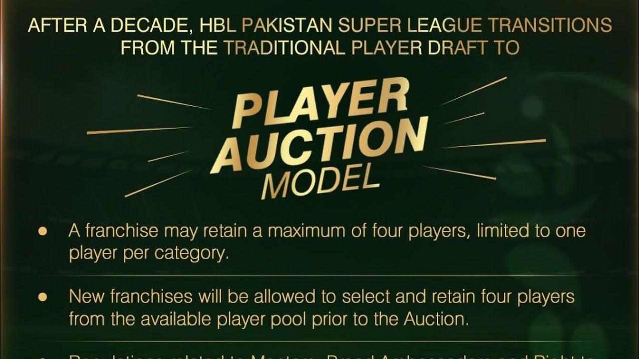 PSL 11 Player's Auction Model | New Era of HBLPSL - YouTube