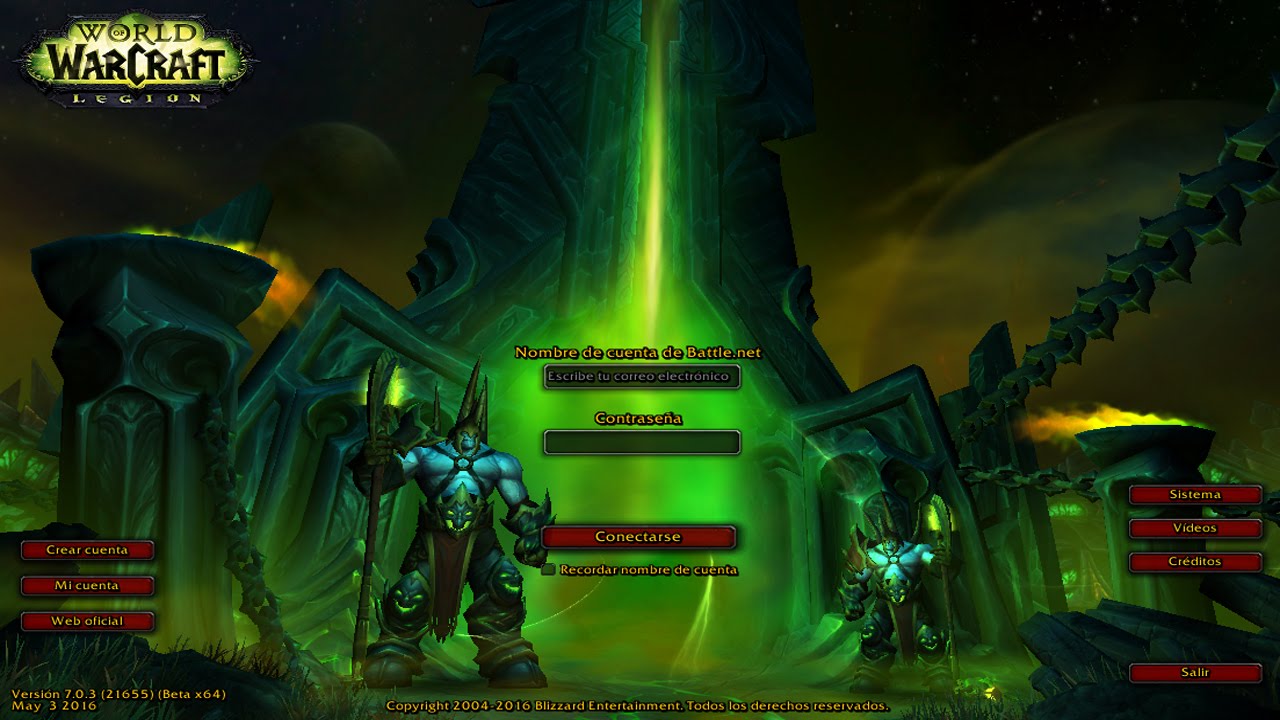 Nuevo Loading Screen Legion (New) World of Warcraft - YouTube