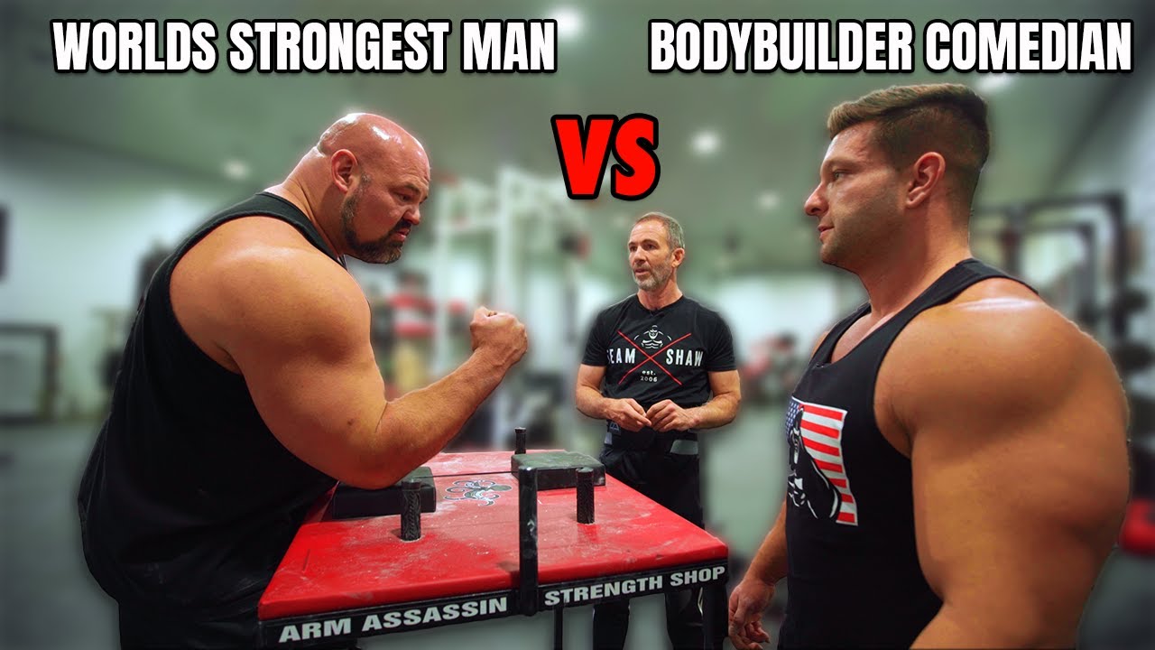 BRIAN SHAW VS NICK SIMMONS & BRYAN CALLEN: ARM WRESTLING - YouTube