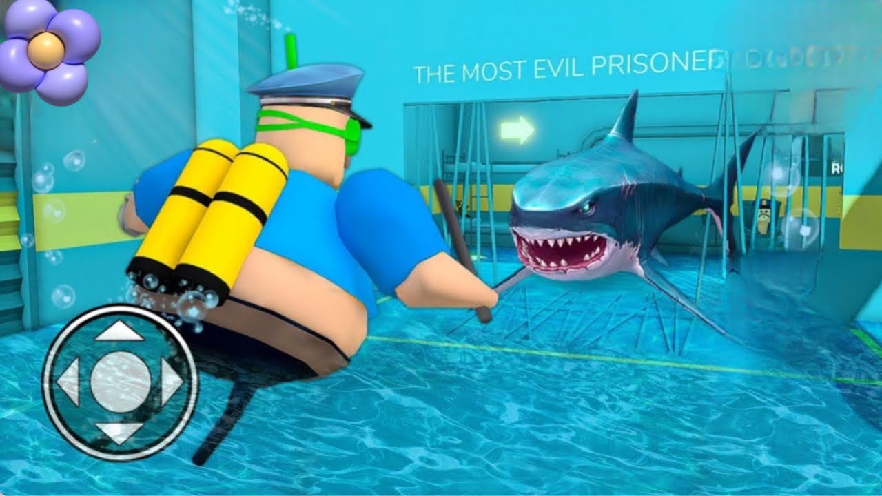 SHARK ATTACK BARRY'S PRISON RUN! Obby Roblox Gameplay - YouTube