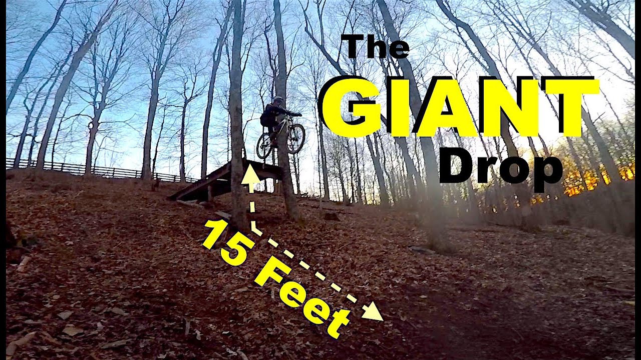 Making a GIANT MTB drop in my backyard! - YouTube