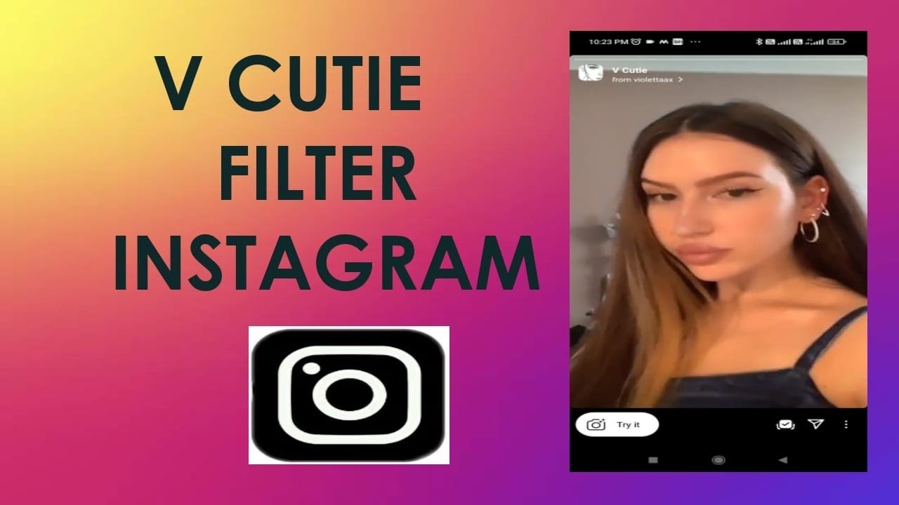 HOW TO GET V CUTIE FILTER ON INSTAGRAM - YouTube
