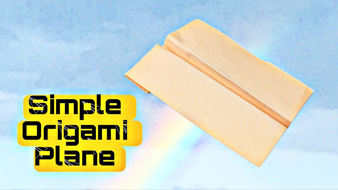 How to make Simple Origami Plane | Origami Palne Tutorial #origamiplane ...