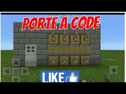 Minecraft faire une porte a code - YouTube