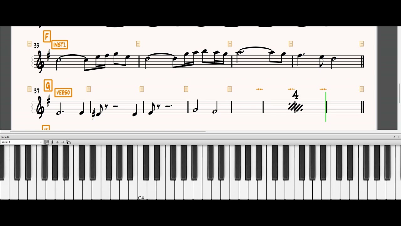 Quien como Él - Natalie Billini - synth (sheet music - partitura) - YouTube