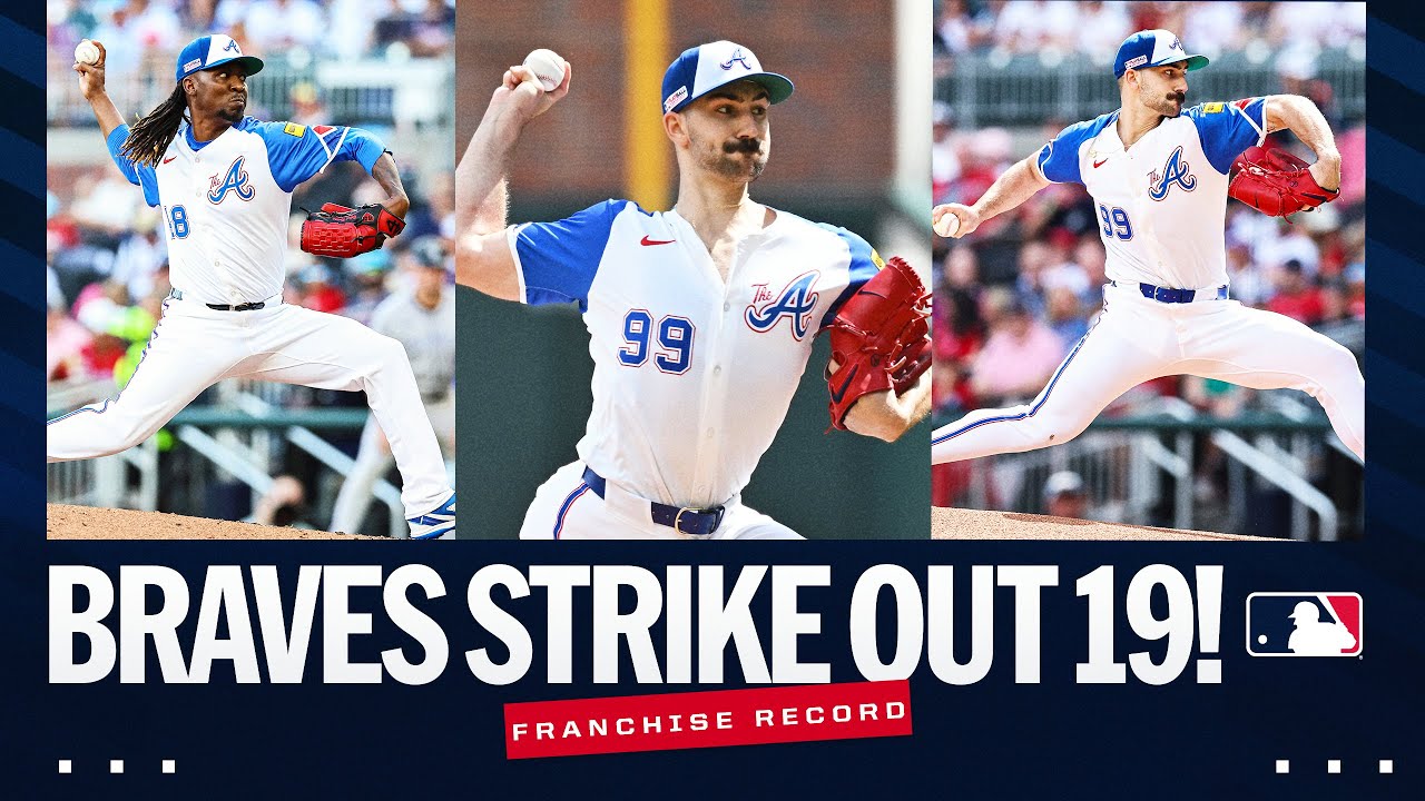 The Atlanta Braves strike out a franchise-record 19 batters! 🤯 - YouTube