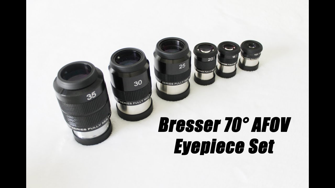 Bresser 70° AFOV Eyepiece Set Review - YouTube