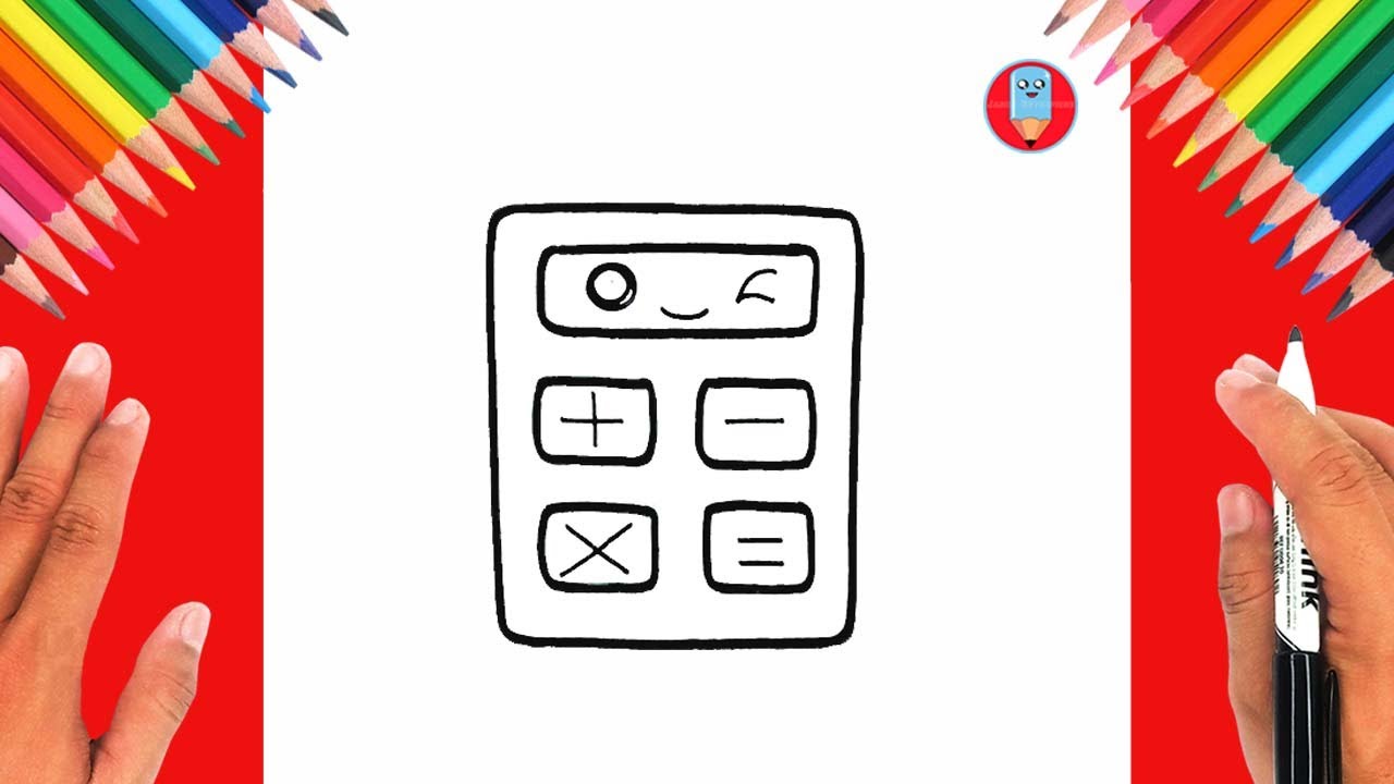 Cómo dibujar una calculadora, Paso a Paso, Jason Dibujos. - YouTube