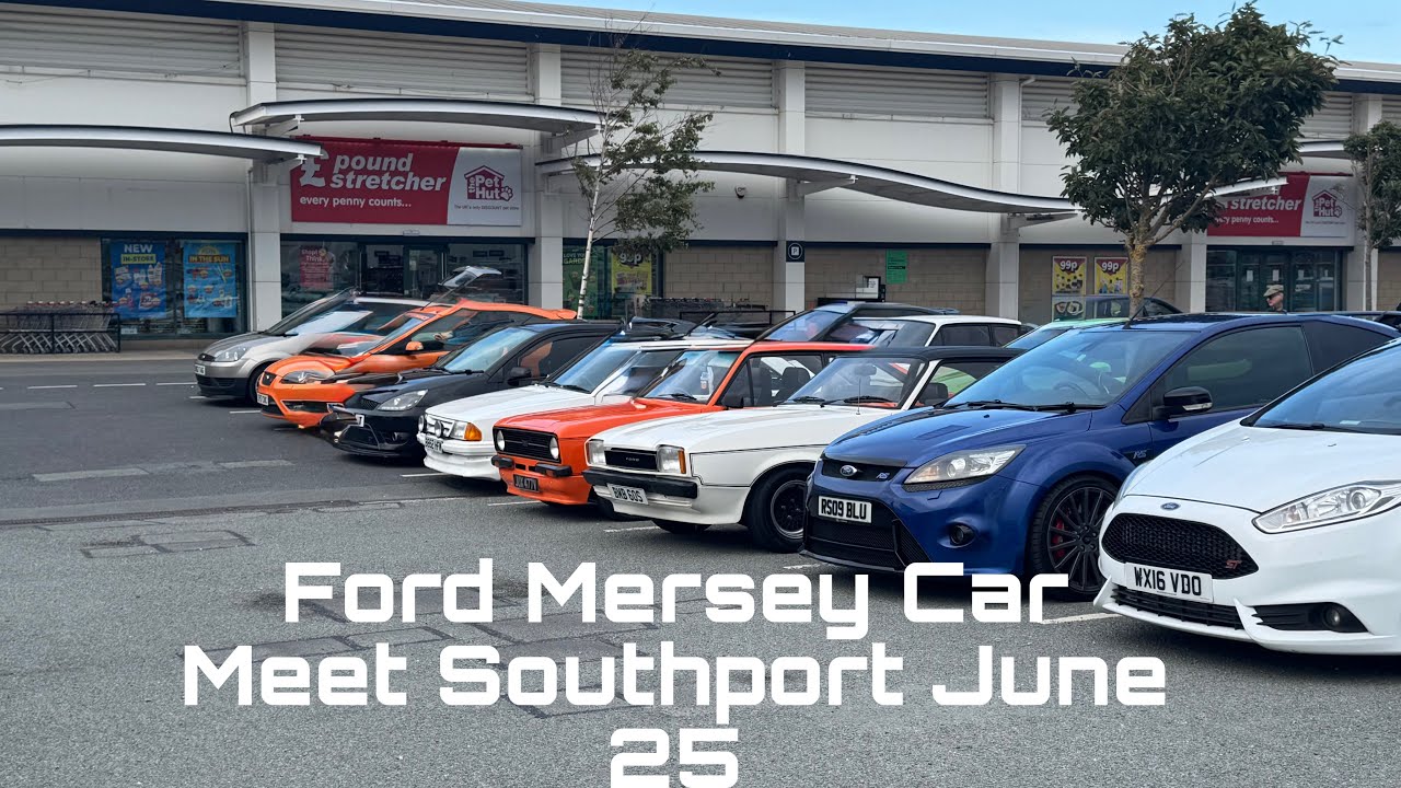 Ford Mersey car meeting, Southport, June 2025 - YouTube