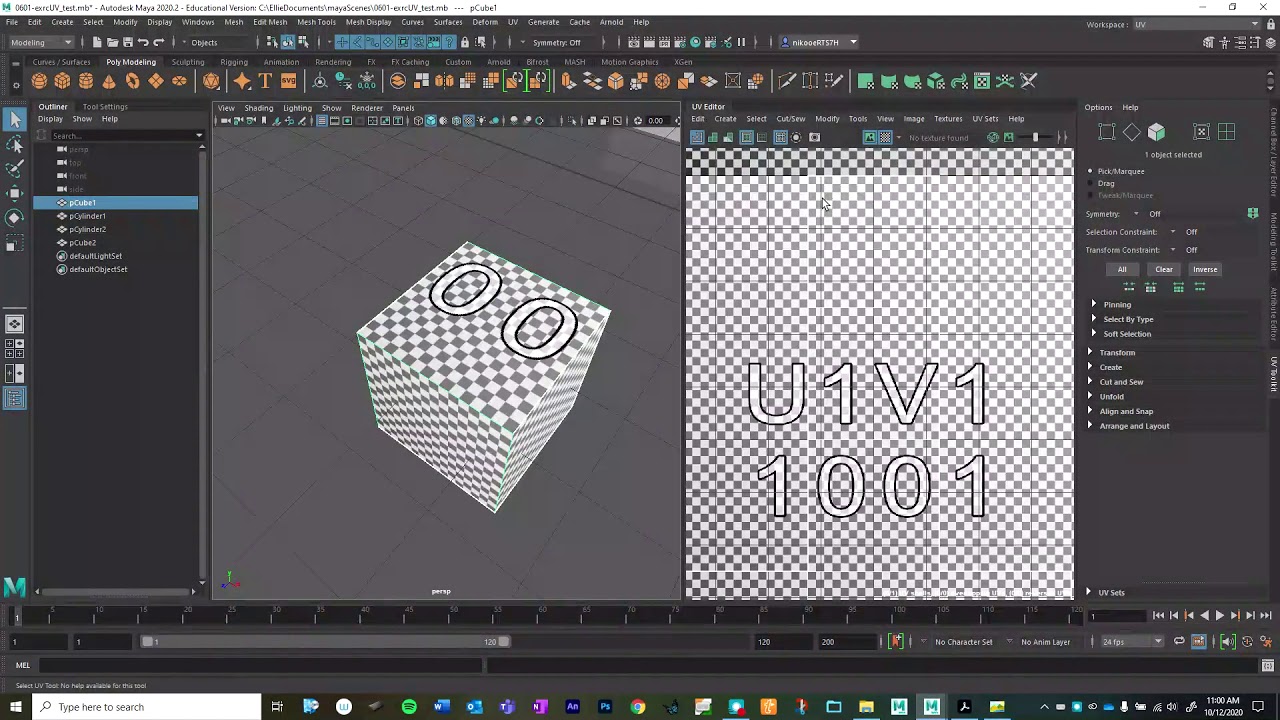 UV maps in Maya - part 2 - Set up - YouTube