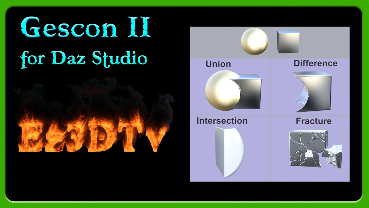 Gascon II | Constructive Solid Geometry in Daz Studio | Ez3DTv - YouTube