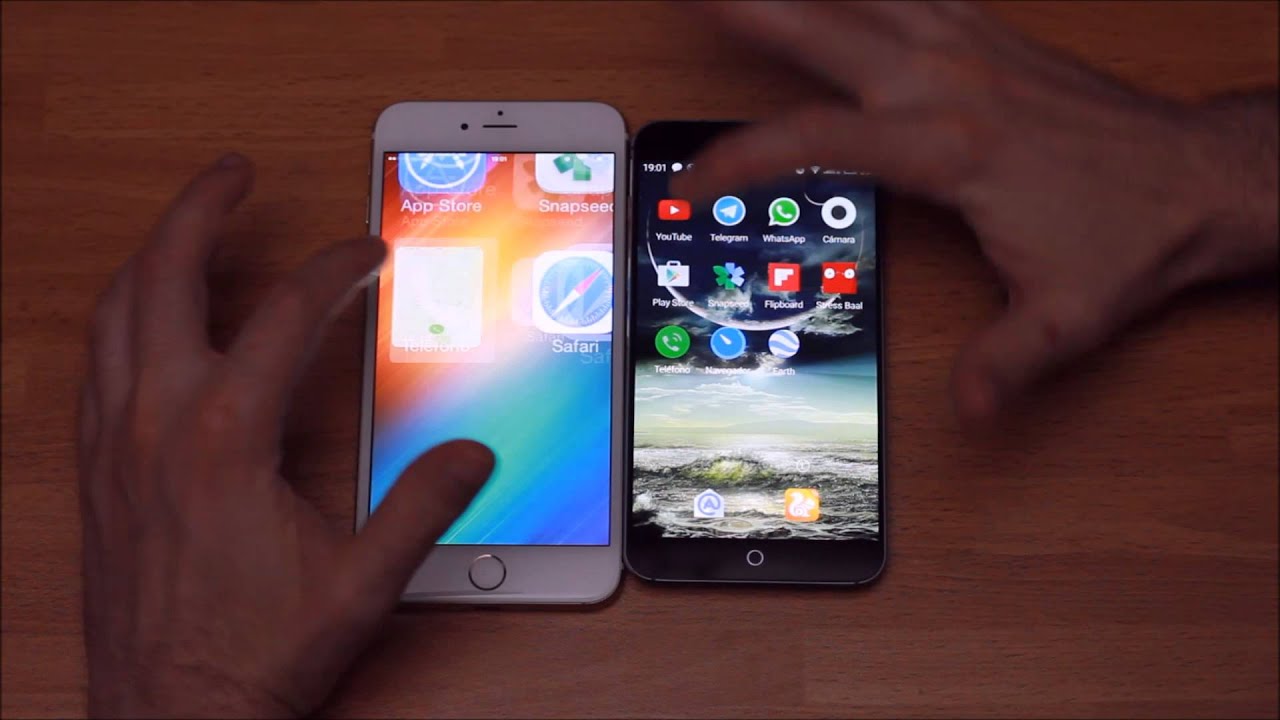 MEIZU MX4 VS IPHONE 6 PLUS - YouTube