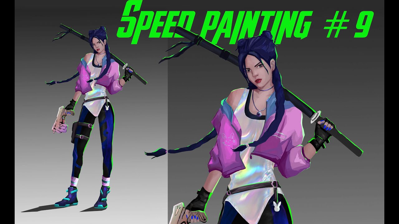 Speed painting. JENNY #9 - YouTube