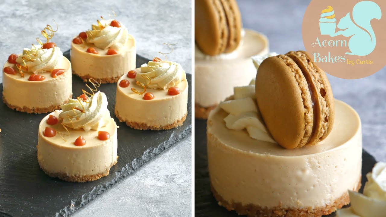 MINI SALTED CARAMEL CHEESECAKES (2x Designs) & SPUN SUGAR TUTORIAL ...