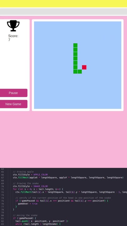 Snake Game in HTML, CSS and Javascript - YouTube