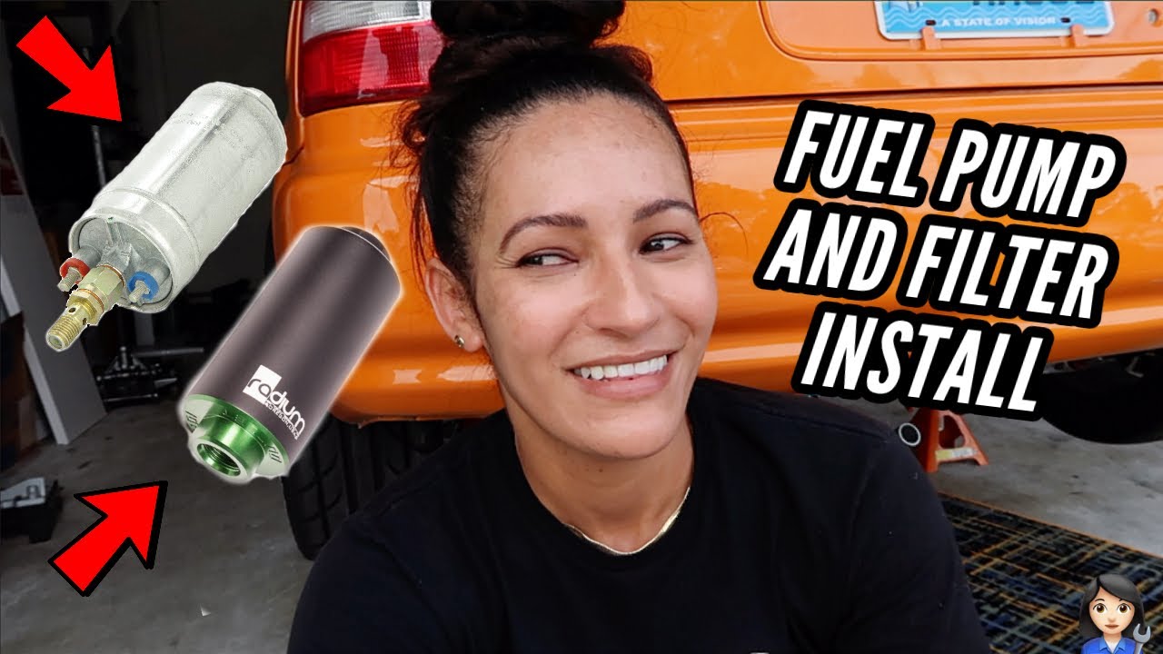 Bosch 044 Fuel Pump and Radium Filter Install - YouTube