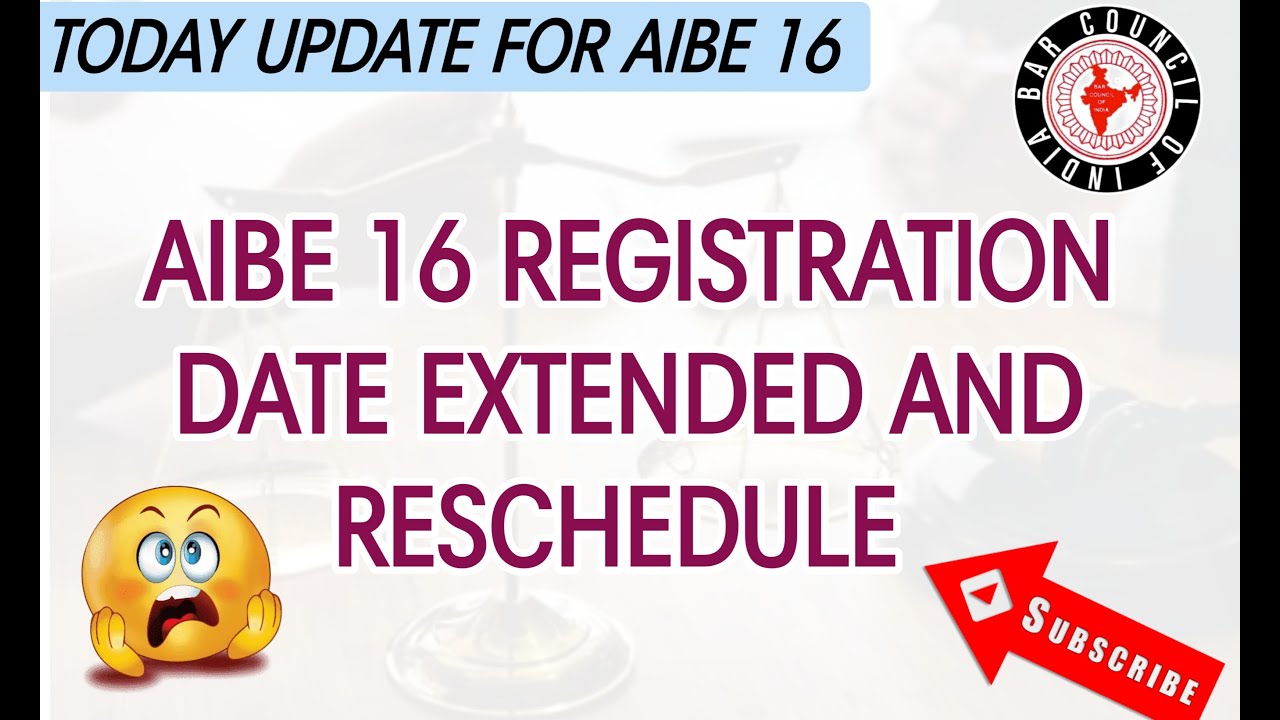 Breaking News AIBE 16 LATEST UPDATE AIBE 16 2021 AIBE EXAM 2021 breaking-news-aibe-16-latest-update-aibe-16-2021-aibe-exam-2021