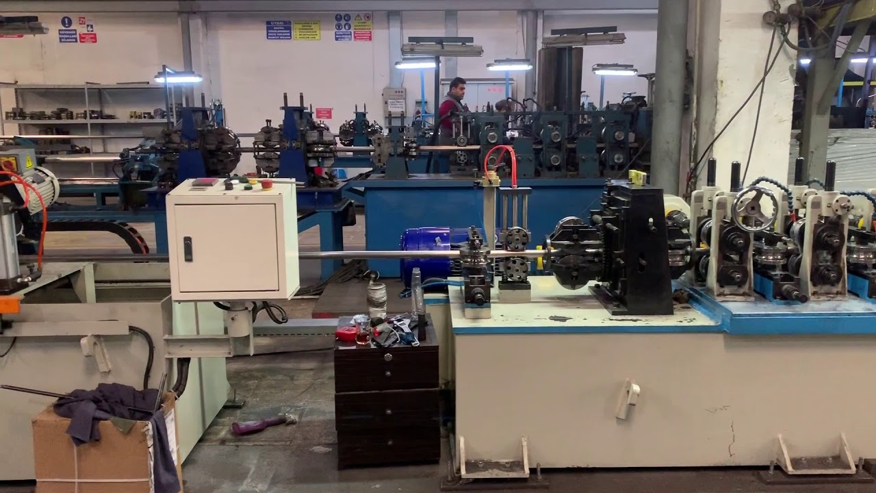 stainless steel pipe making machine/ss pipe manufacturing process - YouTube