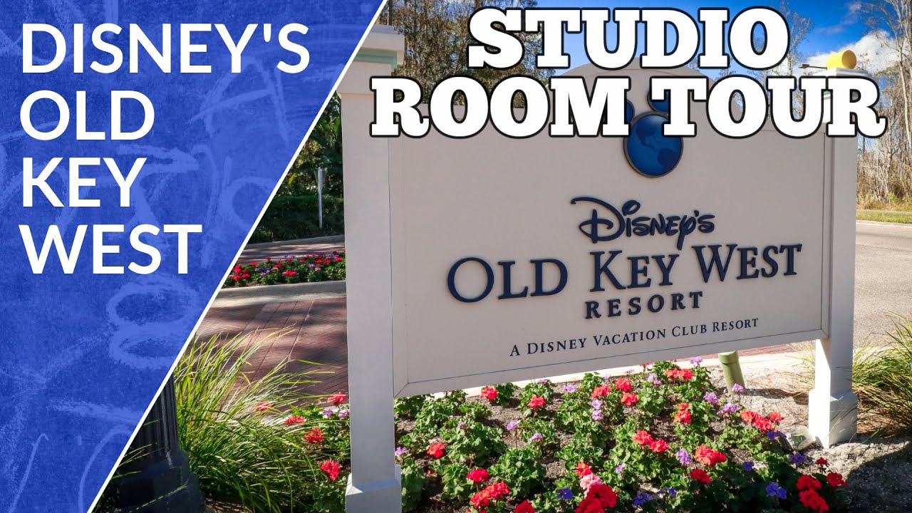 Disney Vacation Club - Disney's Old Key West Studio Room Tour - YouTube