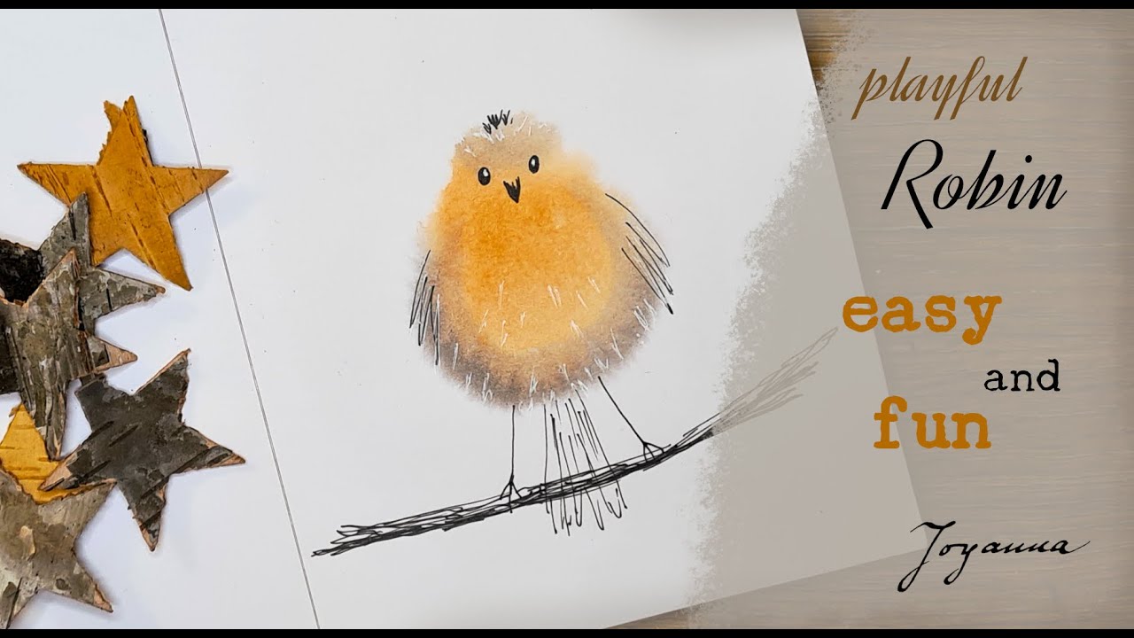 Try this easy and fun Robin bird - YouTube