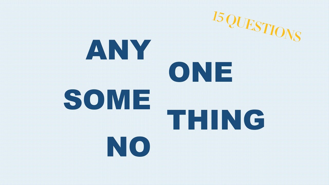 English Exercise | ANY vs SOME vs NO Quiz - YouTube