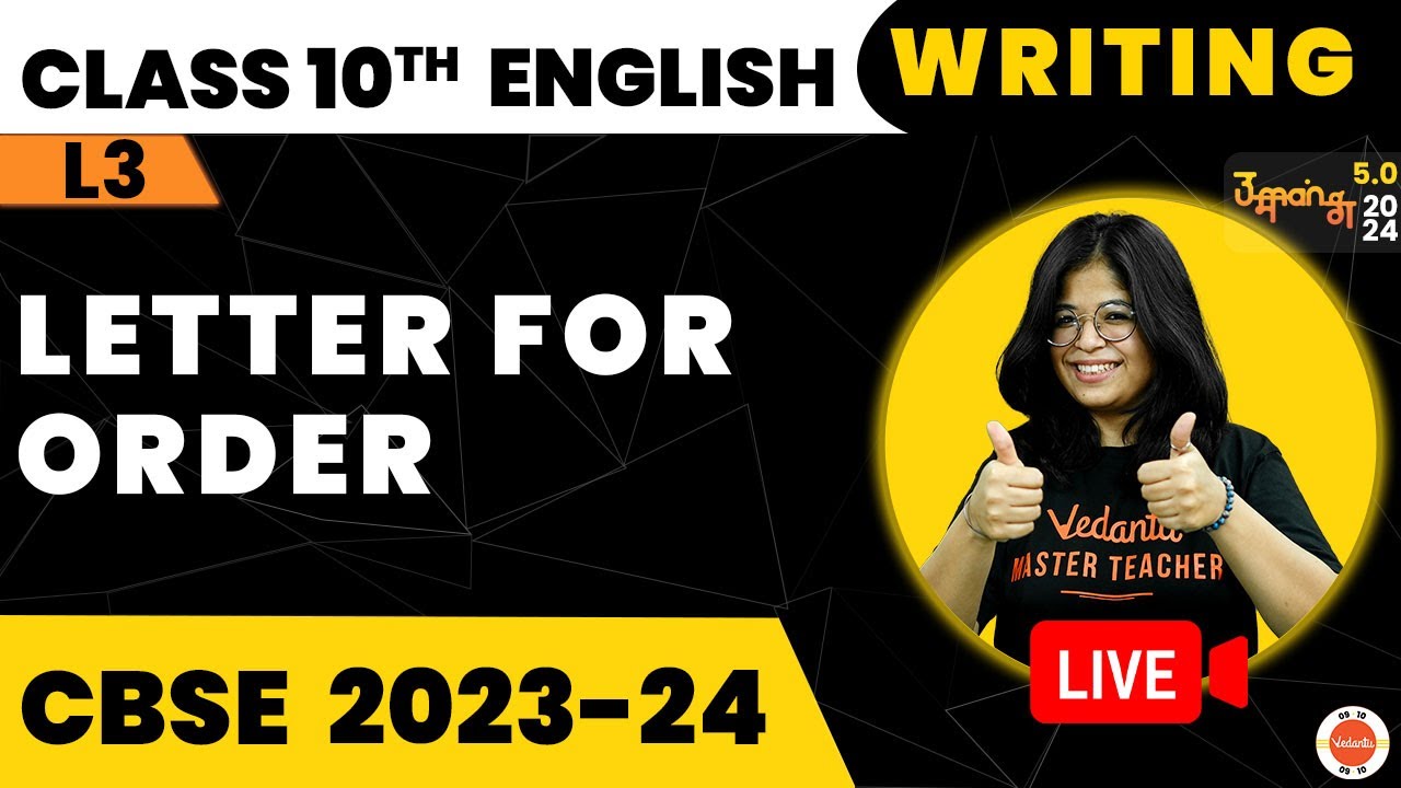 Letter for Order | Writing Class 10 | CBSE 10th Class English ...