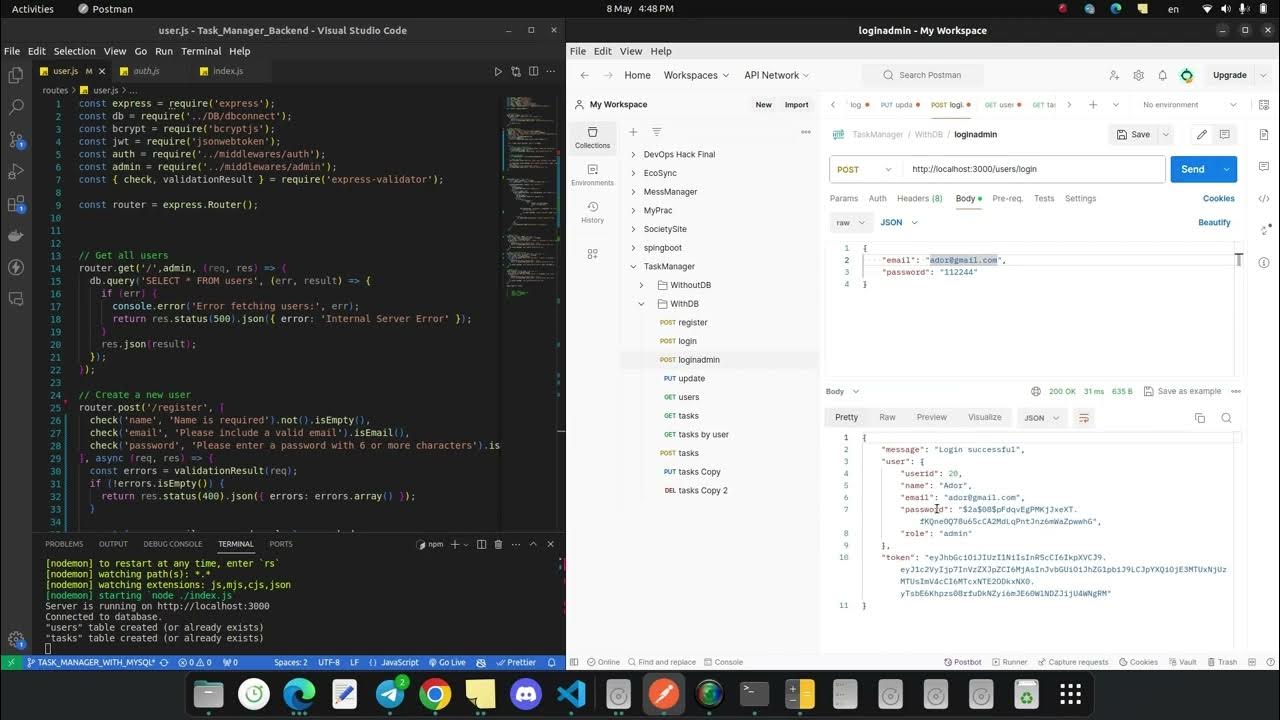 Task Manager | NodeJS , MySQL - YouTube