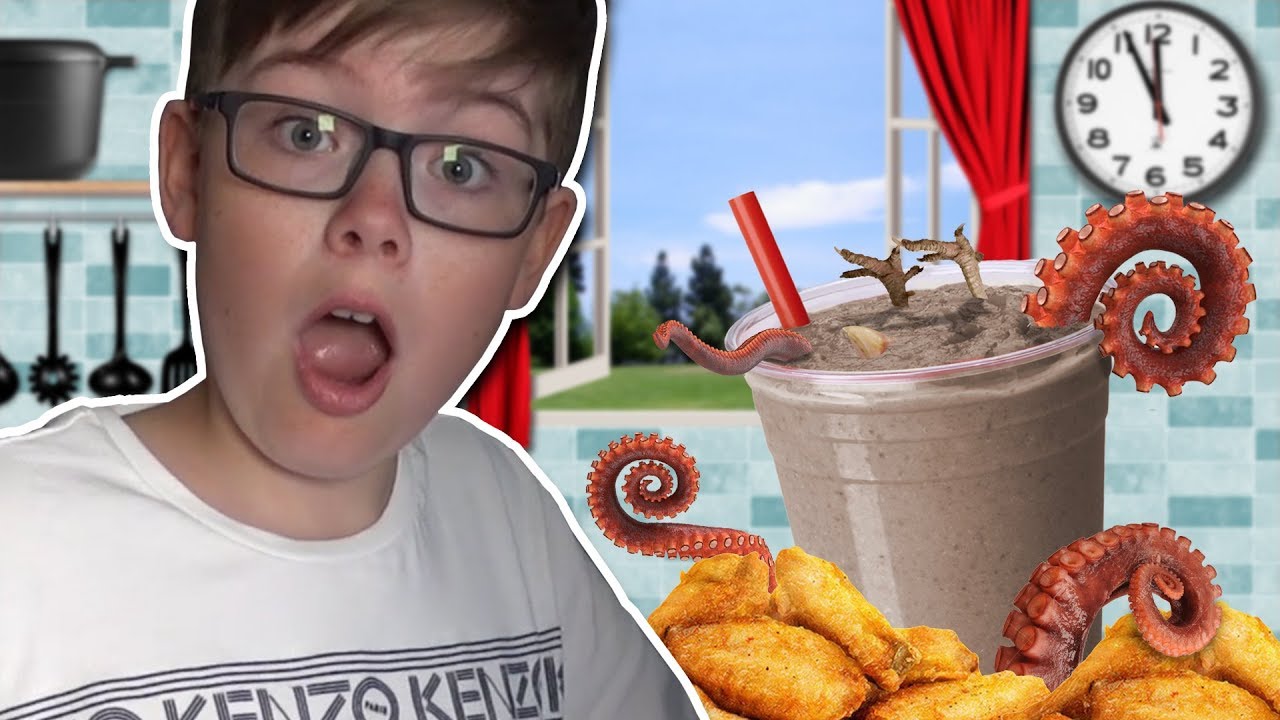 I MADE AN OCTOPUS & CHICKEN SMOOTHIE! - YouTube