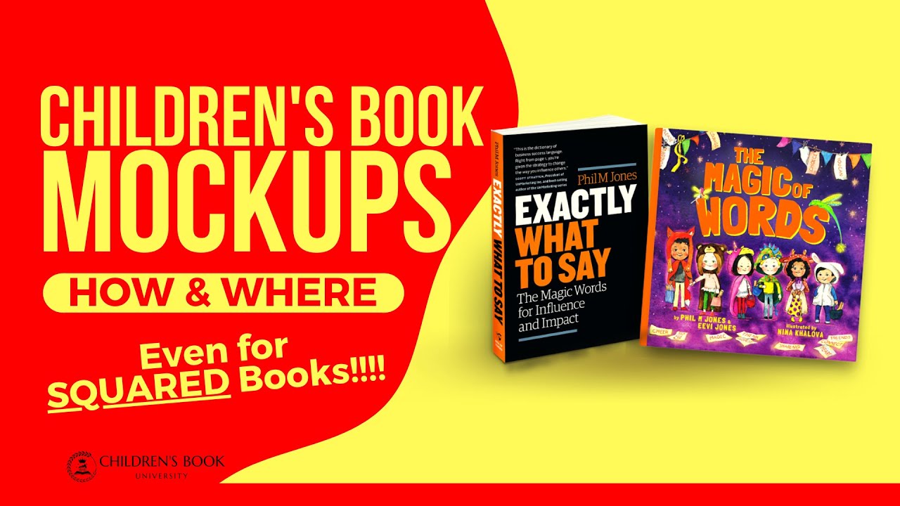 Children’s Book Mockup – How & Where (even for SQUARED Books ...