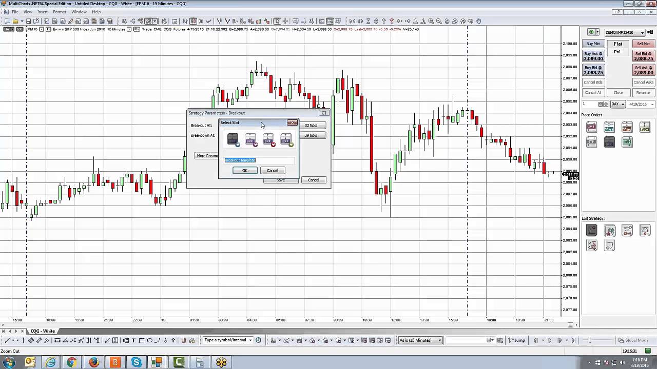 MultiCharts | AMP's FREE Special Edition | How to create Exit Strategy ...
