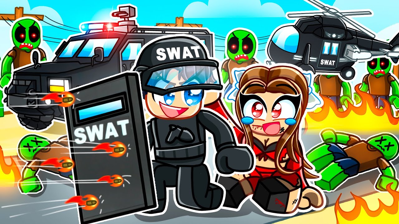 Playing As A PROTECTIVE SWAT OFFICER In Roblox A DUSTY TRIP! - YouTube