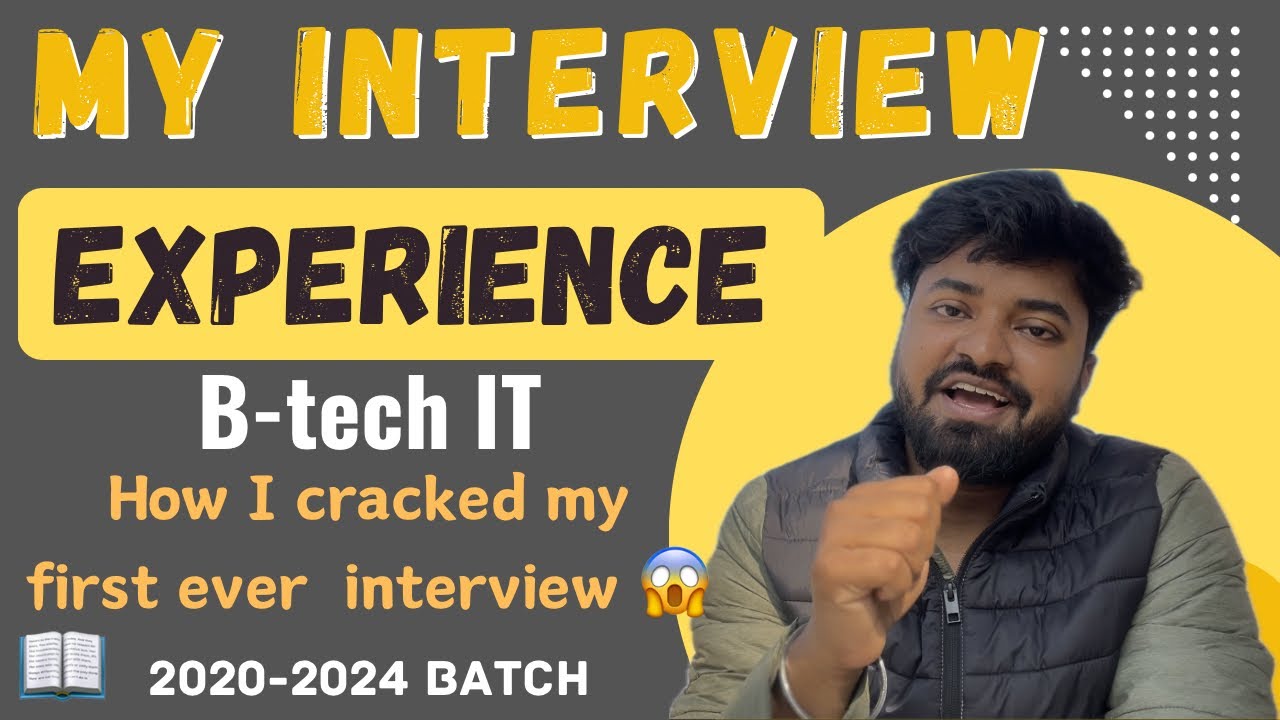 MY INTERVIEW EXPERIENCE😱 | My 4 year College Journey | Selected ...