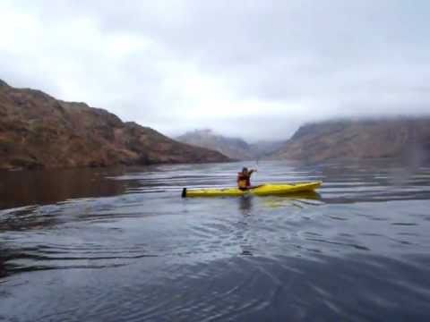 kayaking on loch morar going too oban bothy necky zoar - YouTube