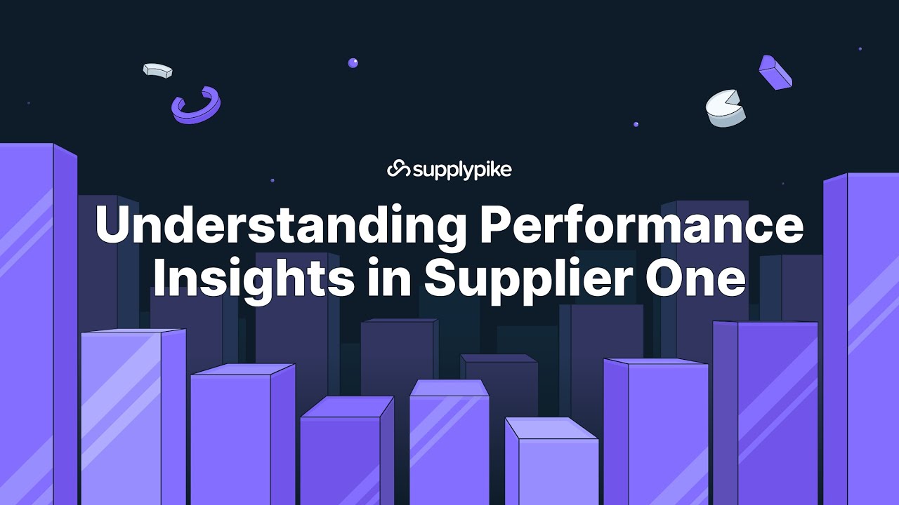 Understanding Performance Insights in Supplier One - YouTube