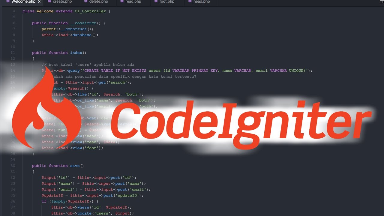 Codeigniter Tutorial 2 Menerapkan Halaman Dinamis Youtube