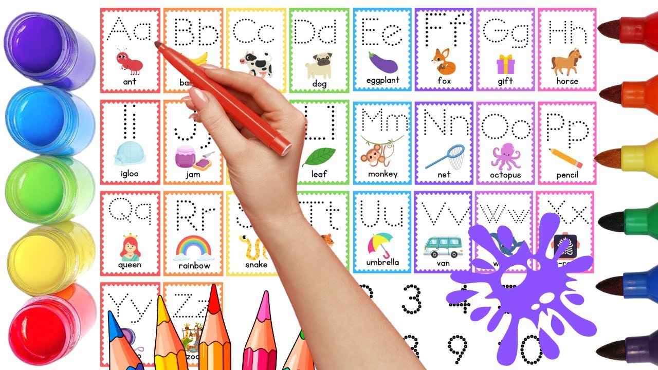 Learn Alphabet A to Z ️ | Fun Learning for Kids 🌈 a for ant - YouTube
