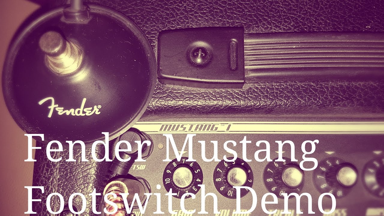 Fender Mustang 1 V2 footswitch demo - a straightforward A-B pedal that ...