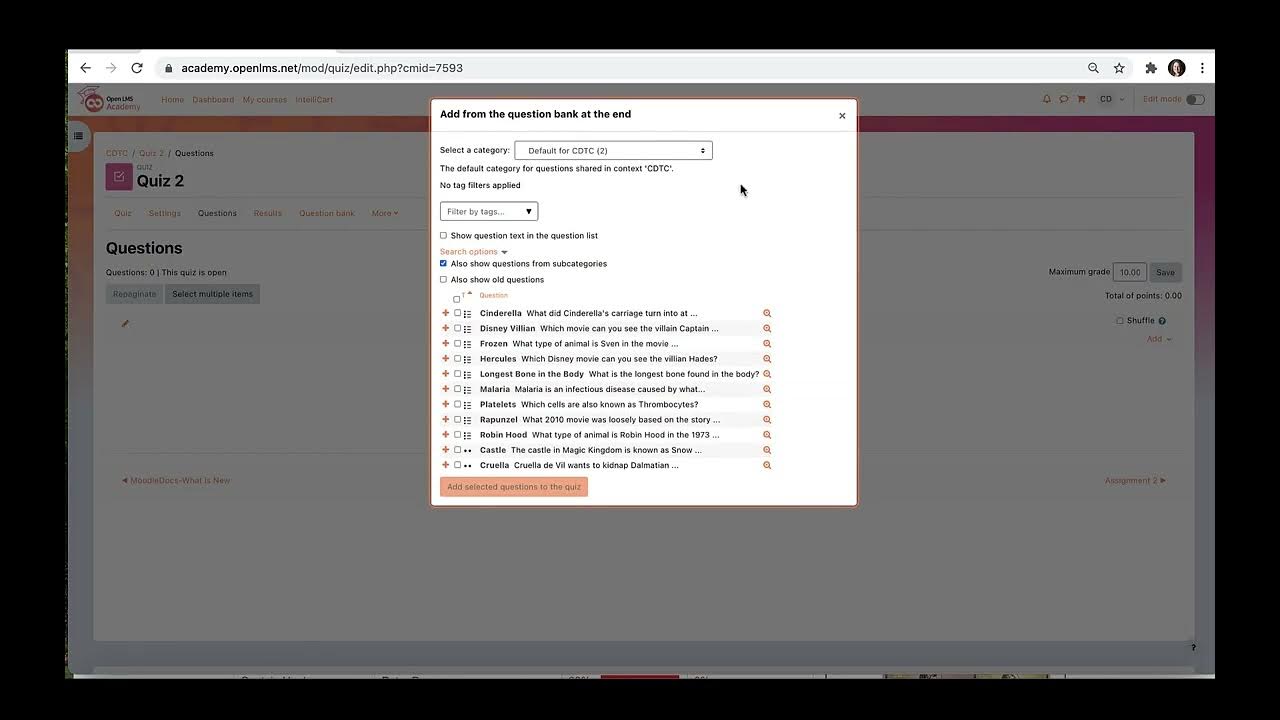 Moodle 4.0 Tutorial Videos-Creating a Question Bank - YouTube