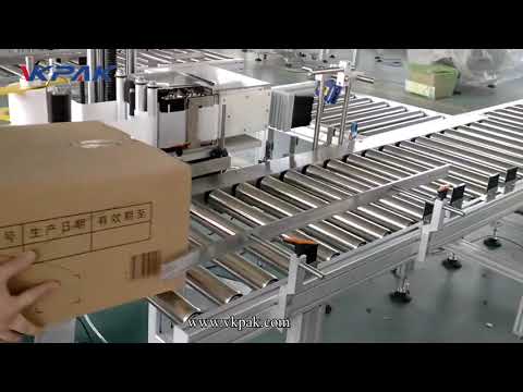Carton Corner Online Printing And Labeling Machine - YouTube