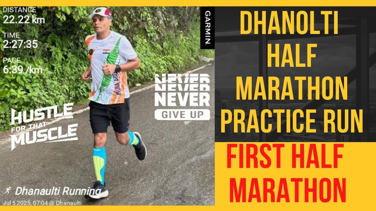 First Half Marathon in Dhanolti with Guru ji. Really Enjoyed a Lot. # ...